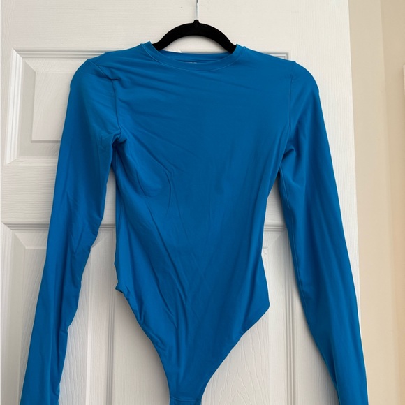 SKIMS | Tops | Skims Blue Bodysuit | Poshmark